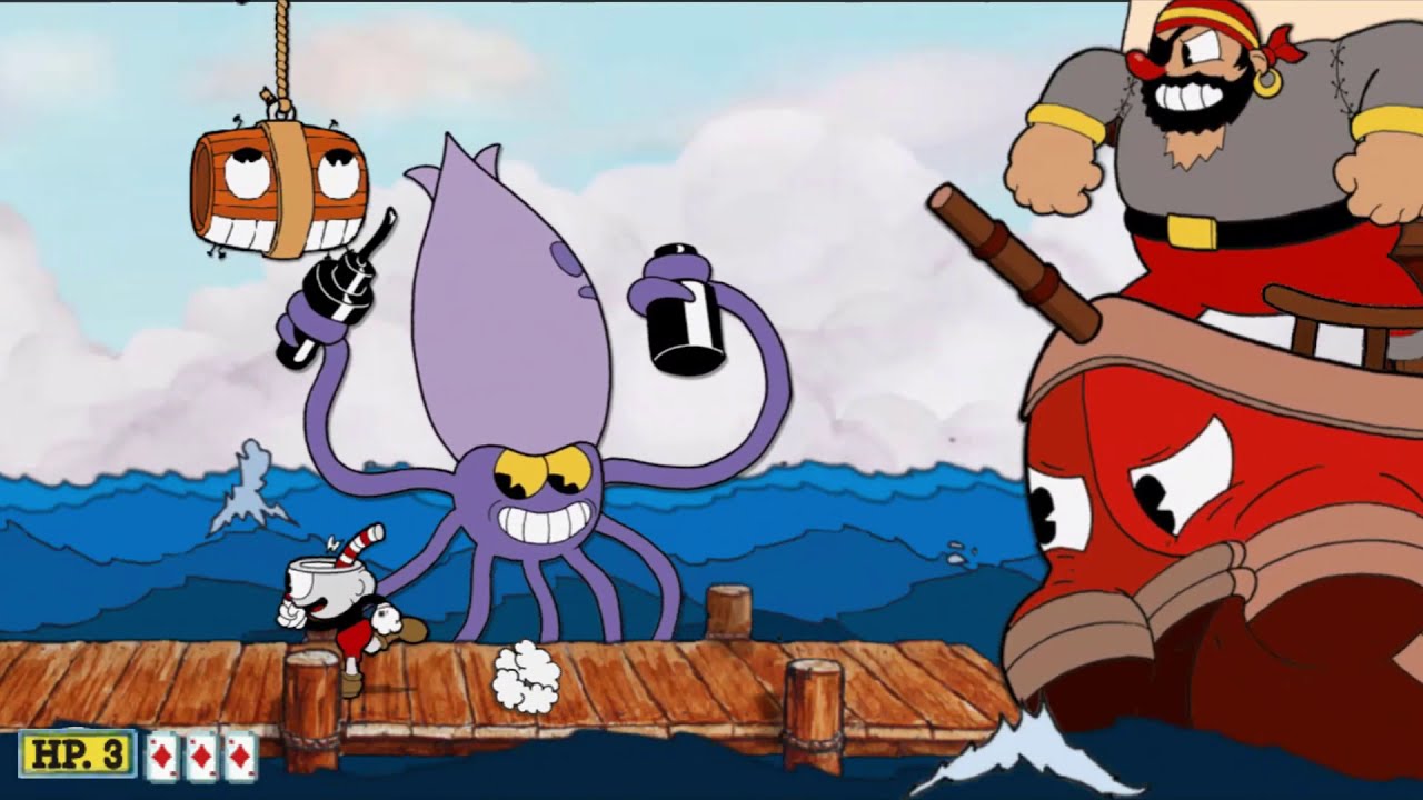 Cuphead Captain Brineybeard Boss fight in scratch (accurate to the game ...