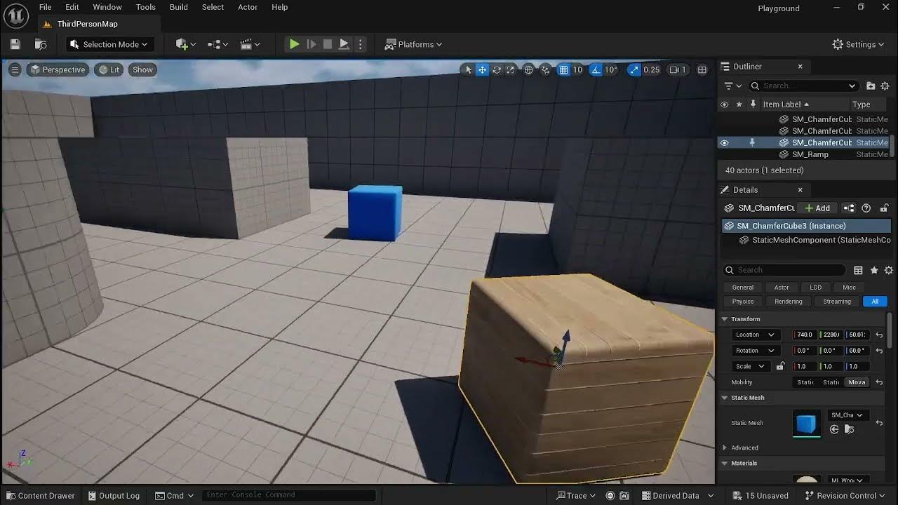 unreal Engine 5 tutorial: How to create and set up a Material/Texture brush in Unreal engine 5 ...
