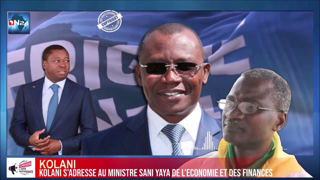 KOLANI S'ADRESSE AU MINISTRE SANI YAYA DE L'ECONOMIE ET DES FINANCES ...