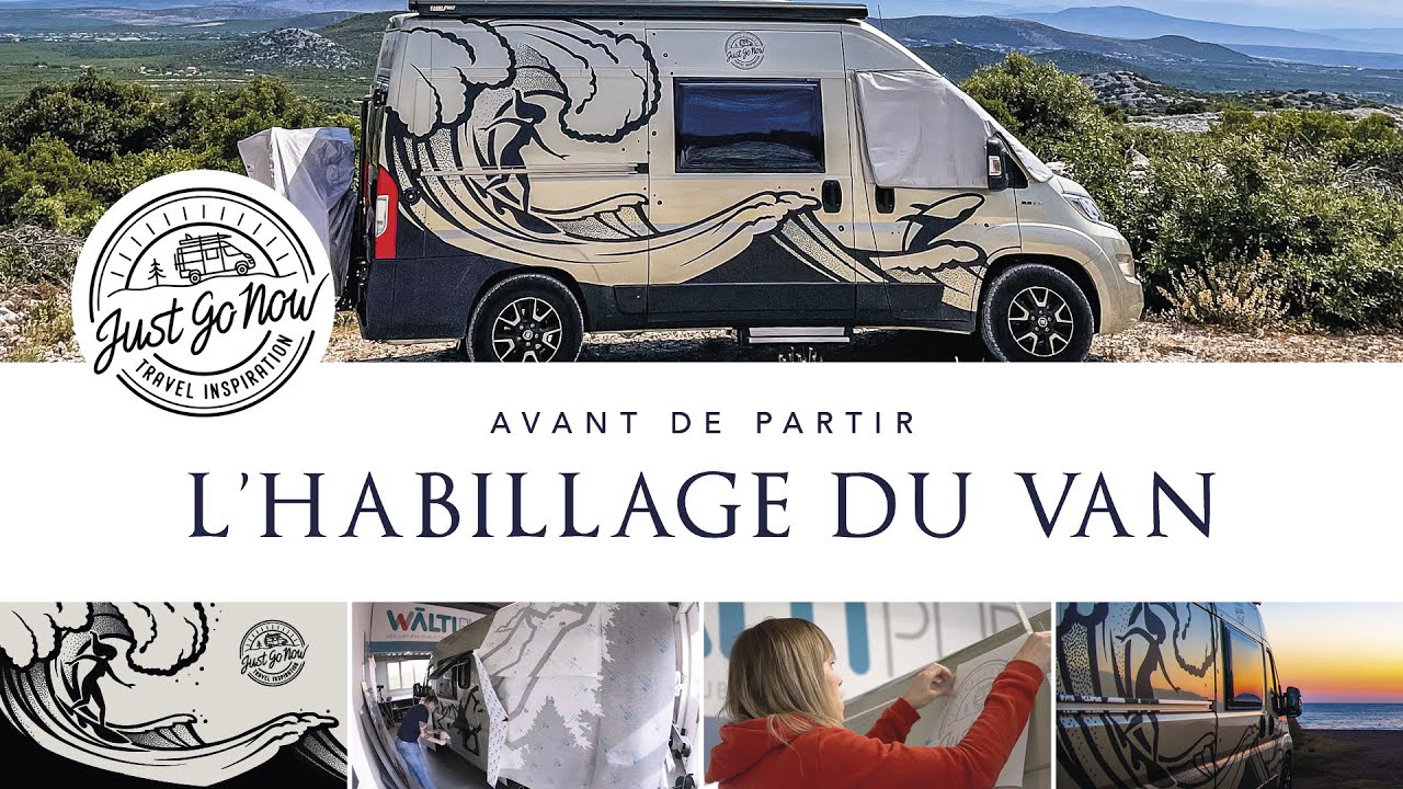 Création et personnalisation de l'habillage de notre van - YouTube