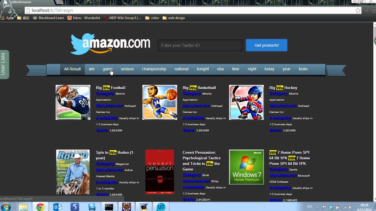Amazon Product Recommendation System for Twitter Users - YouTube