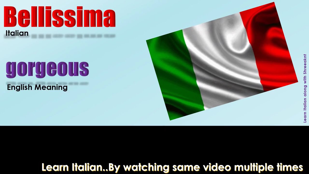 Bellissima « How to Pronounce Italian word Bellissima? - YouTube