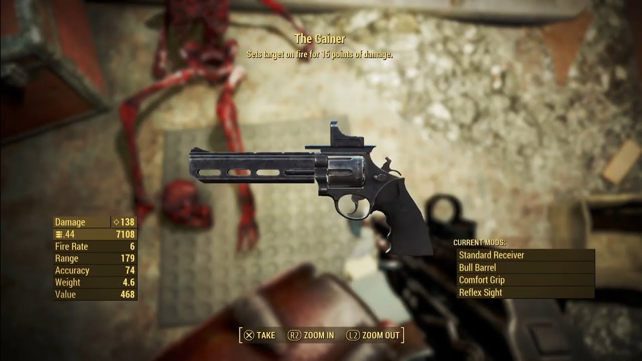 Where To Find The Unique Fallout 4 Weapon The Gainer - YouTube