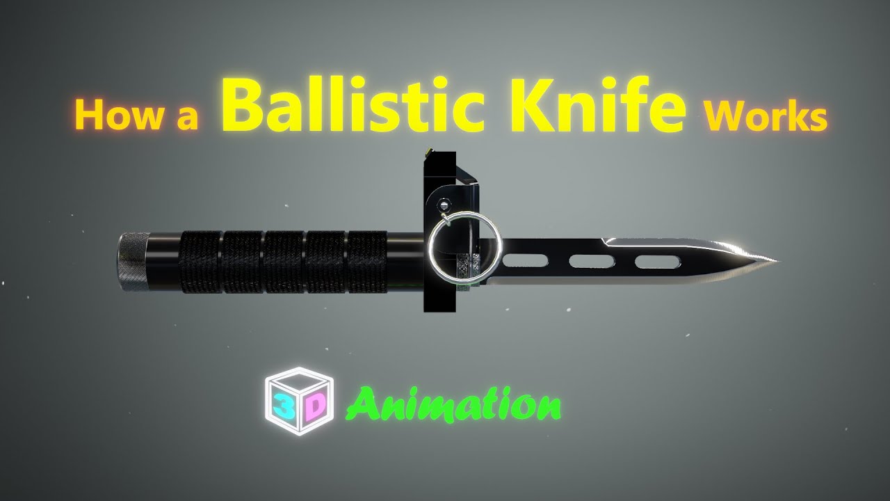 Ballistic Knife EXPOSED! Hidden Mechanics in 3D - YouTube