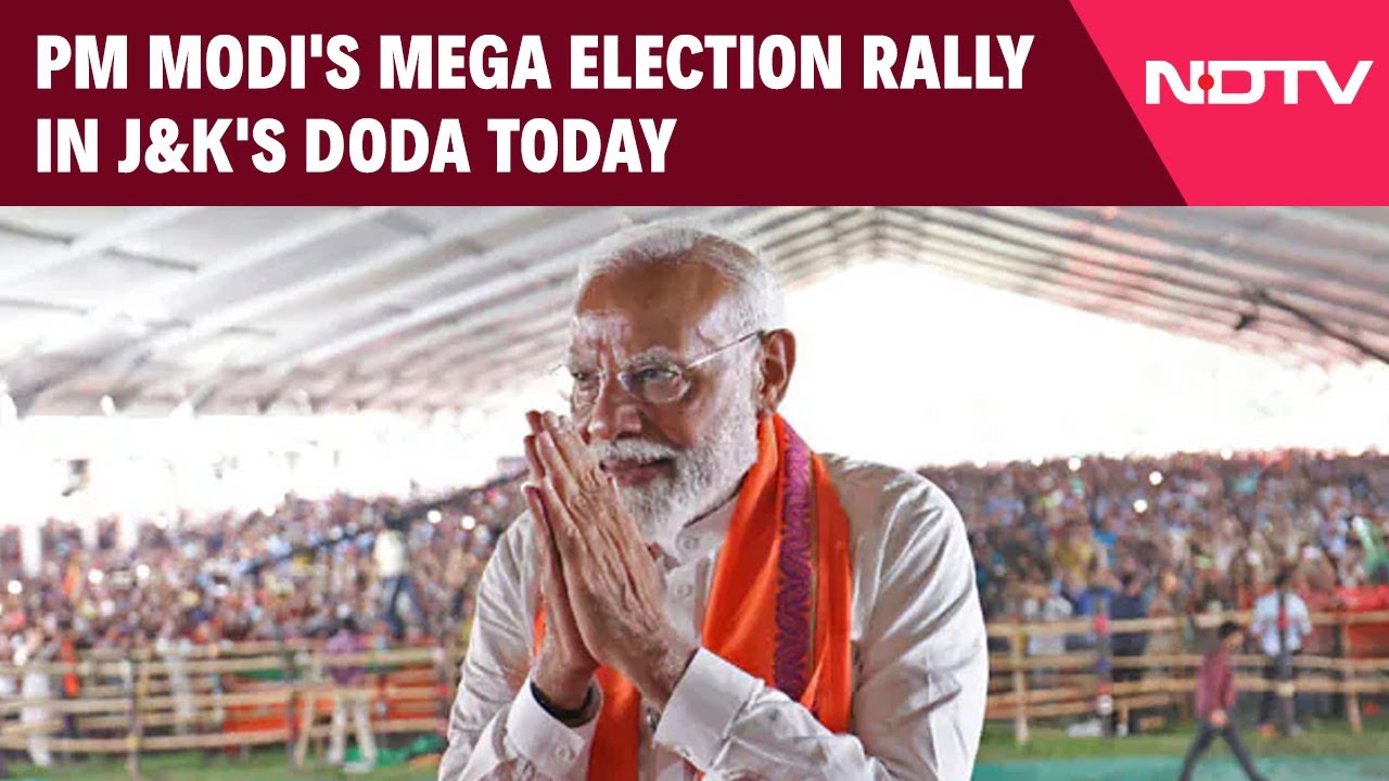PM Modi In Doda | PM Modi's Mega Election Rally In J&K's Doda Today ...