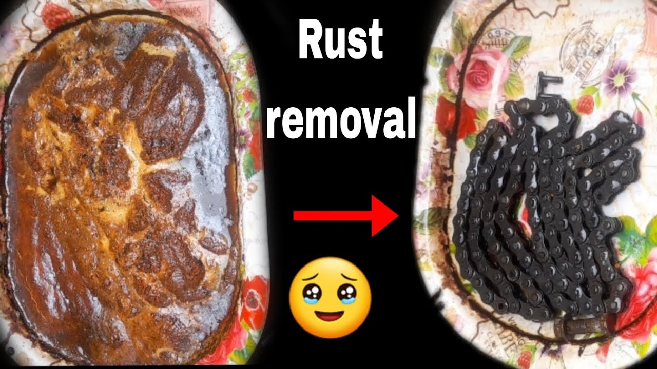 Rust removal chain restoration #rust #restoration - YouTube