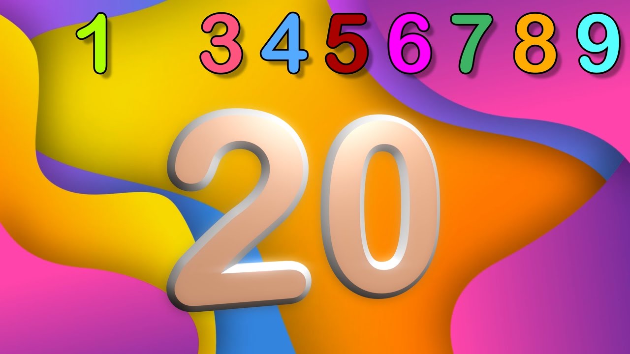Learning to count from 1 to 20 | Numbers for kids | We love counting ...