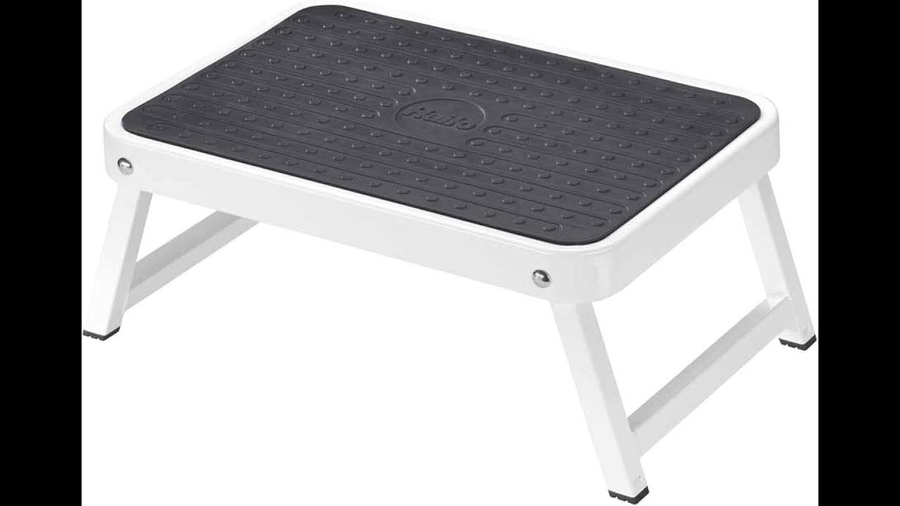 Hailo OneStep Folding Steel Step Stool - YouTube