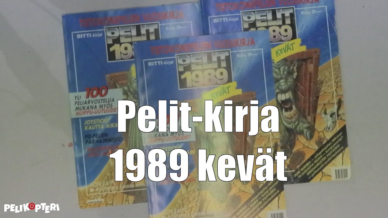 Pelit-kirjat: 1989 kevät - pelikirjoja jo kaksi kertaa vuodessa - YouTube