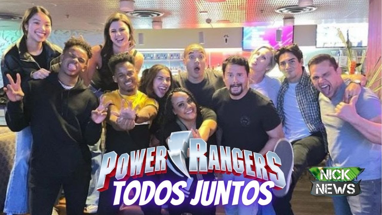 LOS PRIMEROS POWER RANGERS JUNTO A LOS NUEVOS - YouTube