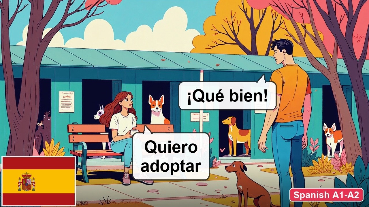 25 Minutes of Spanish Conversations for Beginners (A1-A2) | Daily ...