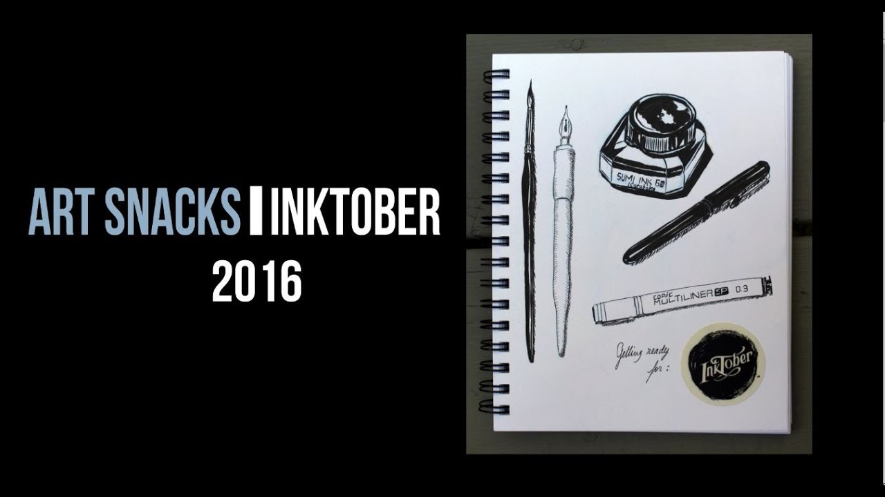 Art Snacks Inktober collection: unboxing, product review, and speed ink ...