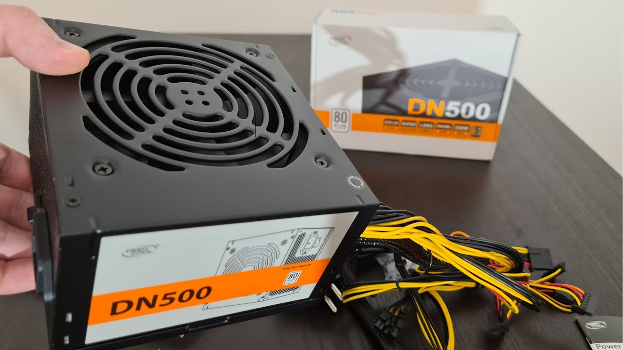 Unboxing Deep Cool DN500 500W PSU, 80 Plus, computer ATX power supply ...