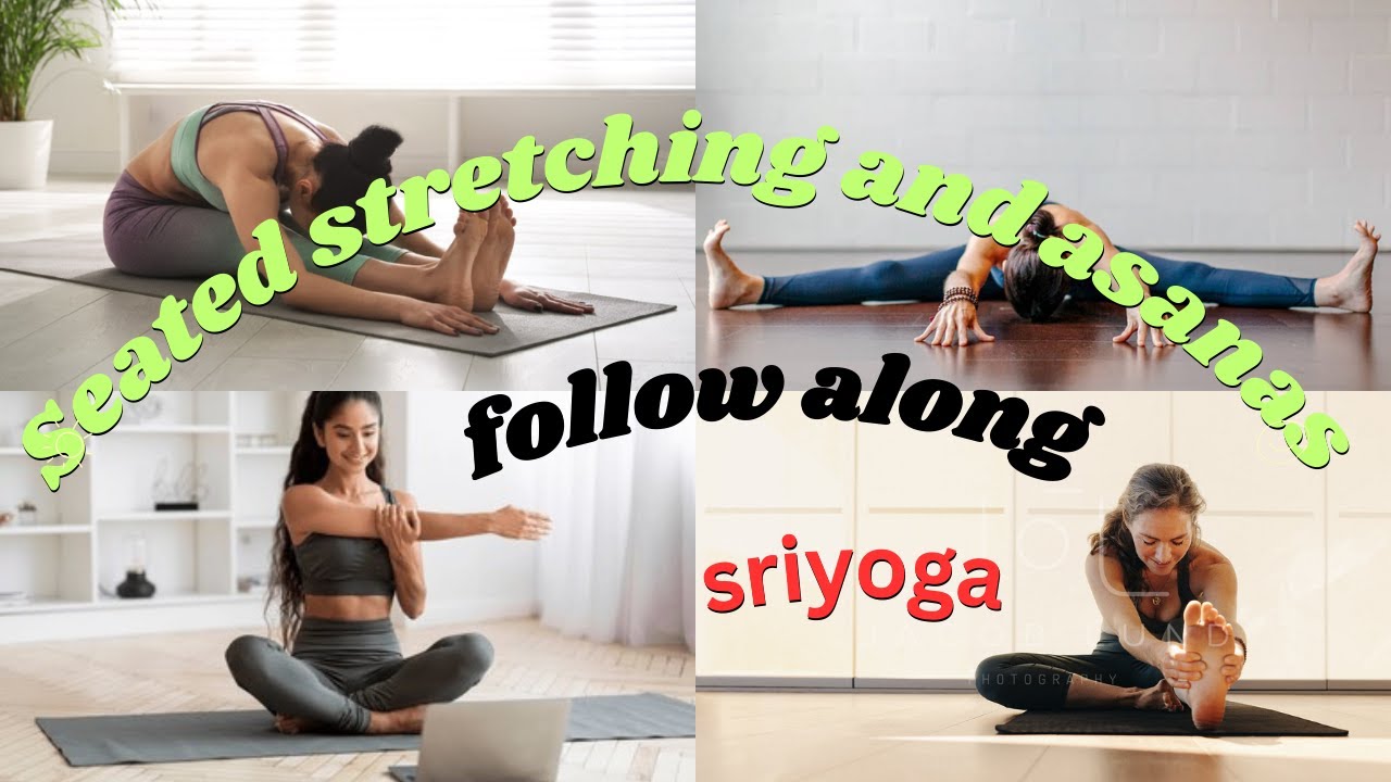 seated stretching & asanas | follow along | pain management | 5.30am ...