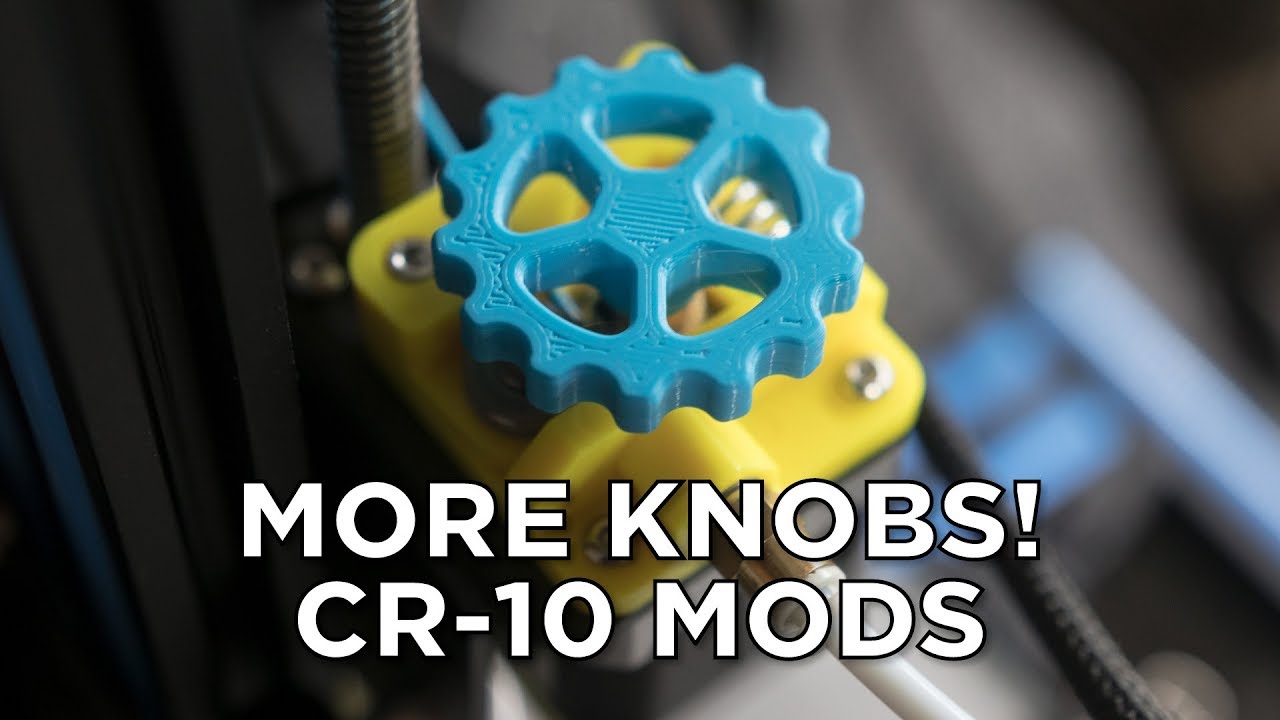Making More Knob Mods for my CR-10 3D Printer // Fusion 360 - YouTube