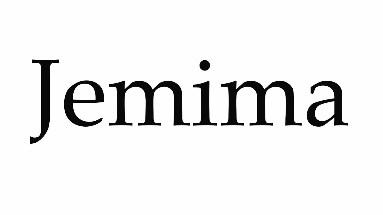 How to Pronounce Jemima - YouTube