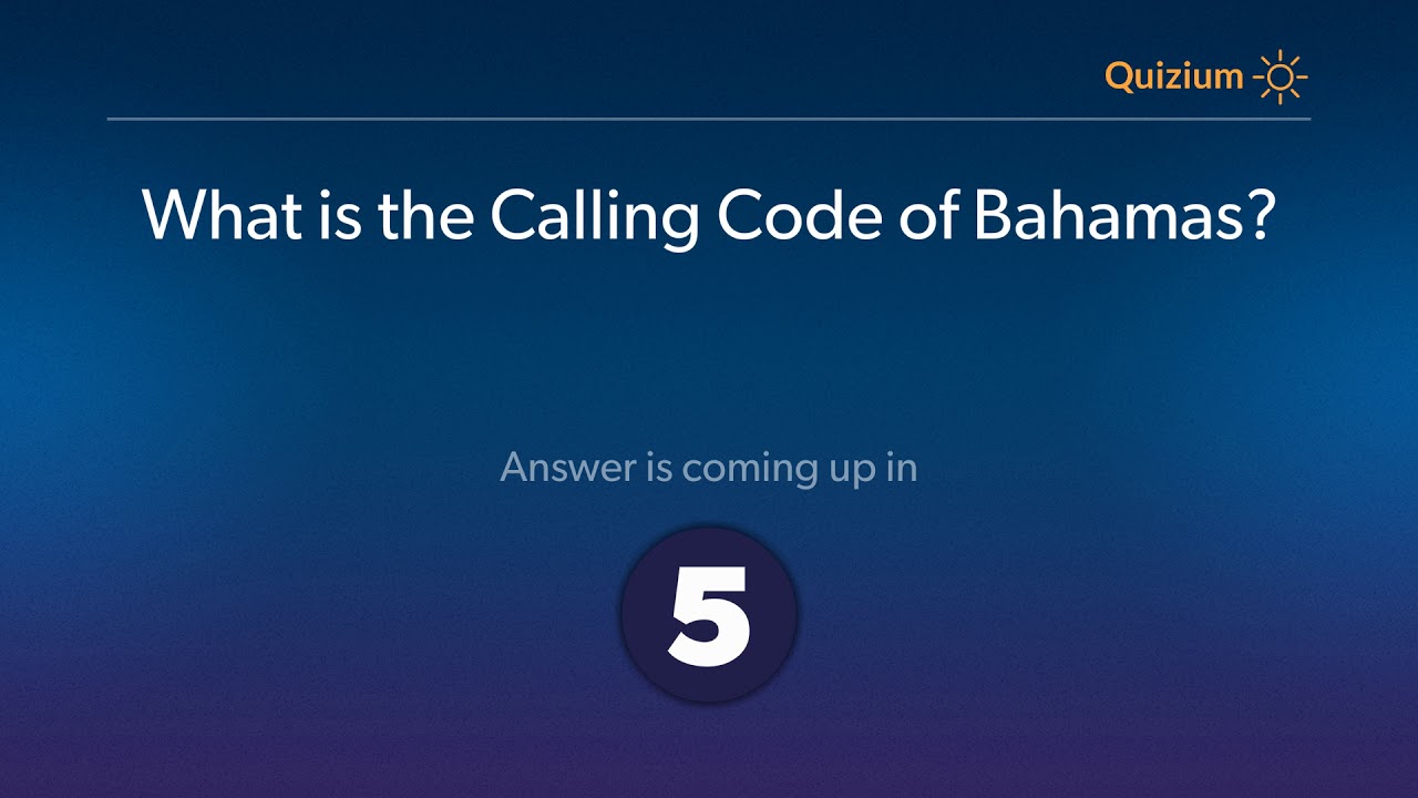 What is the Calling Code of Bahamas? Bahamas Quiz - YouTube