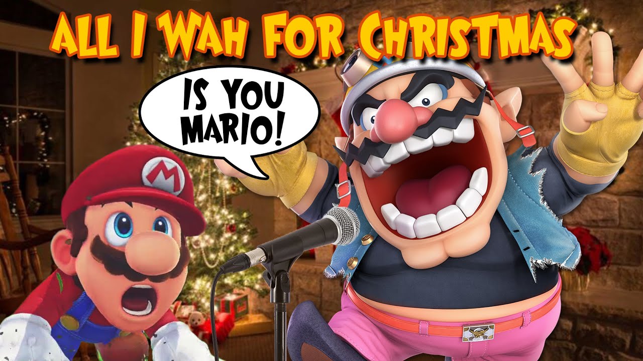 Wario Sings 'All I WAH For Christmas Is You' (To Mario) - YouTube