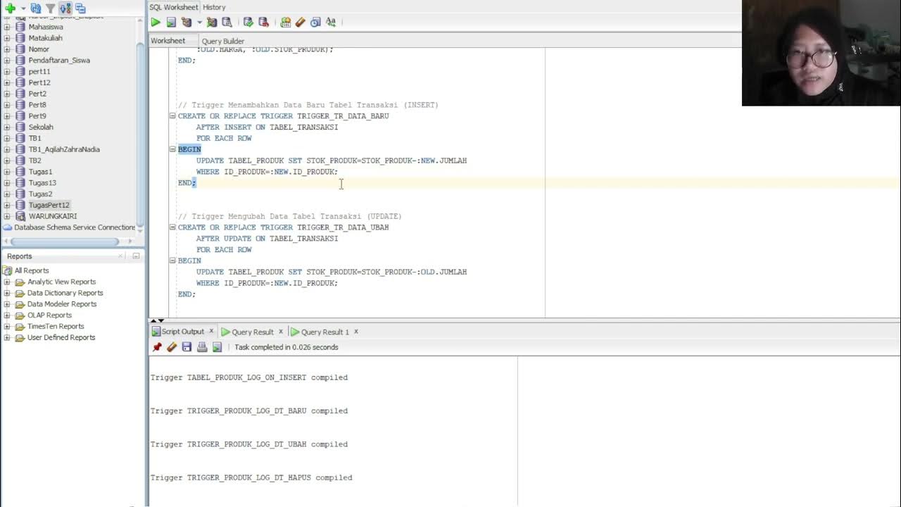 Pemrograman PL/SQL - Trigger - YouTube