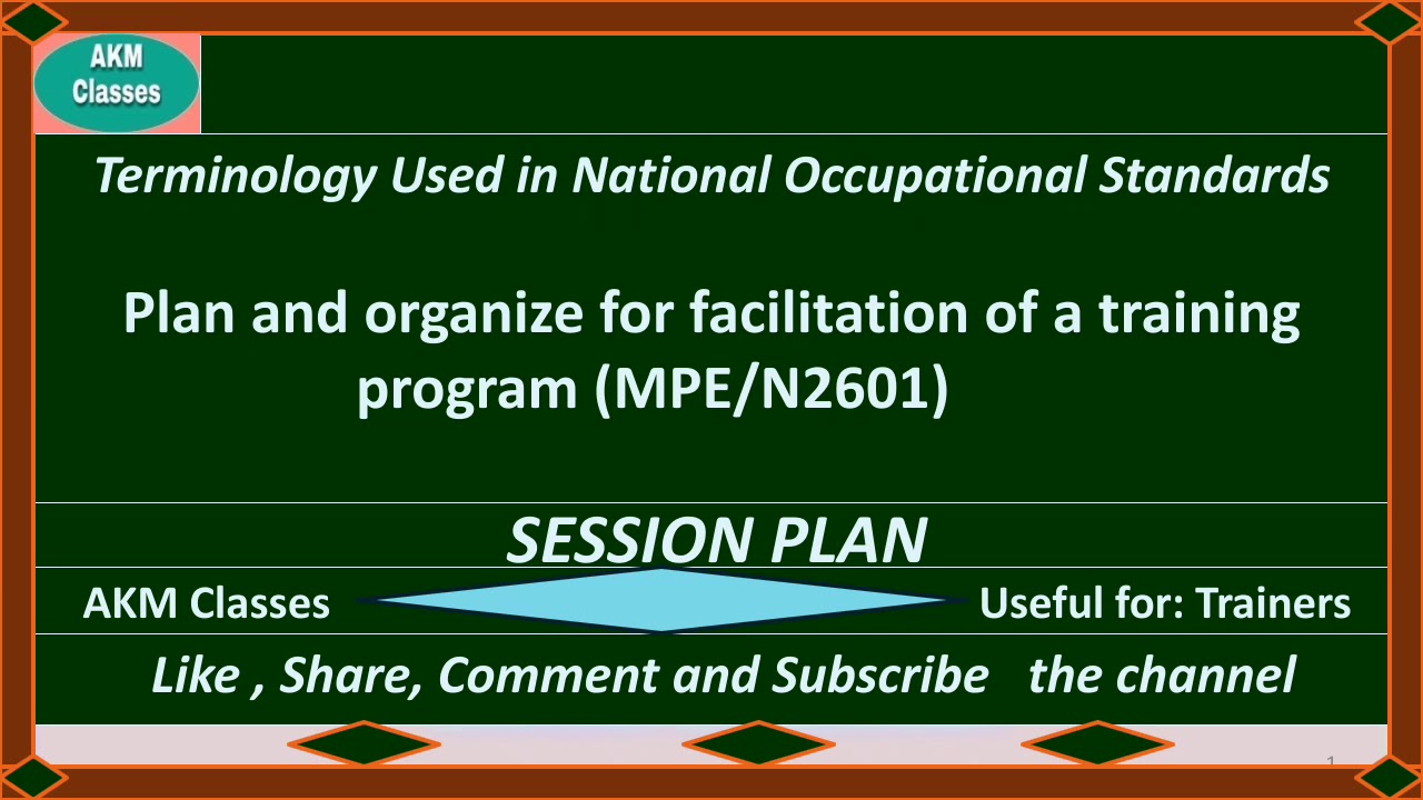Training Session Plan - YouTube