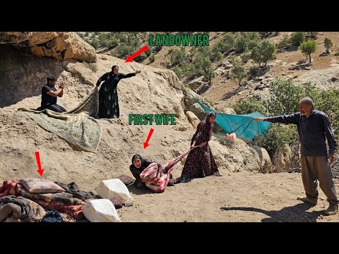 A shocking incident: A cave-dwelling family left homeless by the landowner.