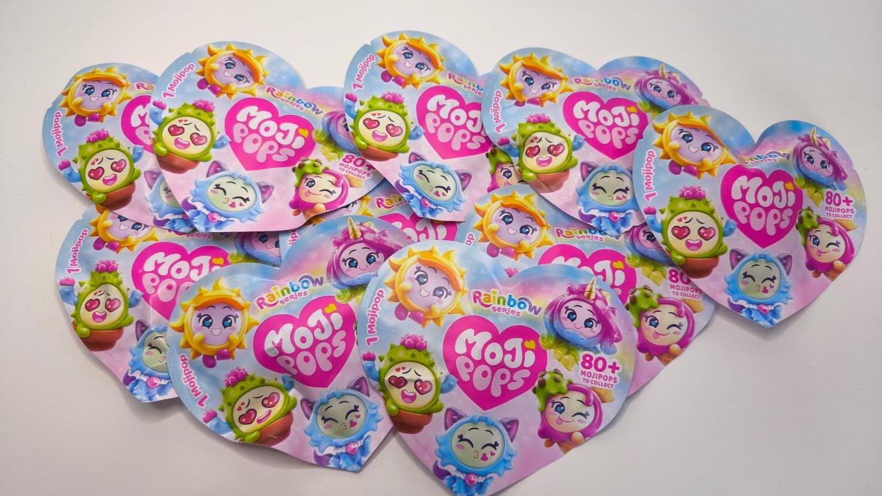 ¡Abro 10 sobres sorpresa de MOJI POPS serie Rainbow! 😍 #mojipops # ...