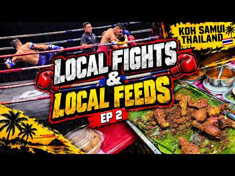 Local Muay Thai & Street Food in Koh Samui, Thailand 🇹🇭 | EP 2