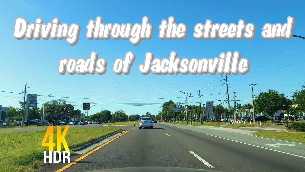 Driving through the streets and roads of Jacksonville - YouTube