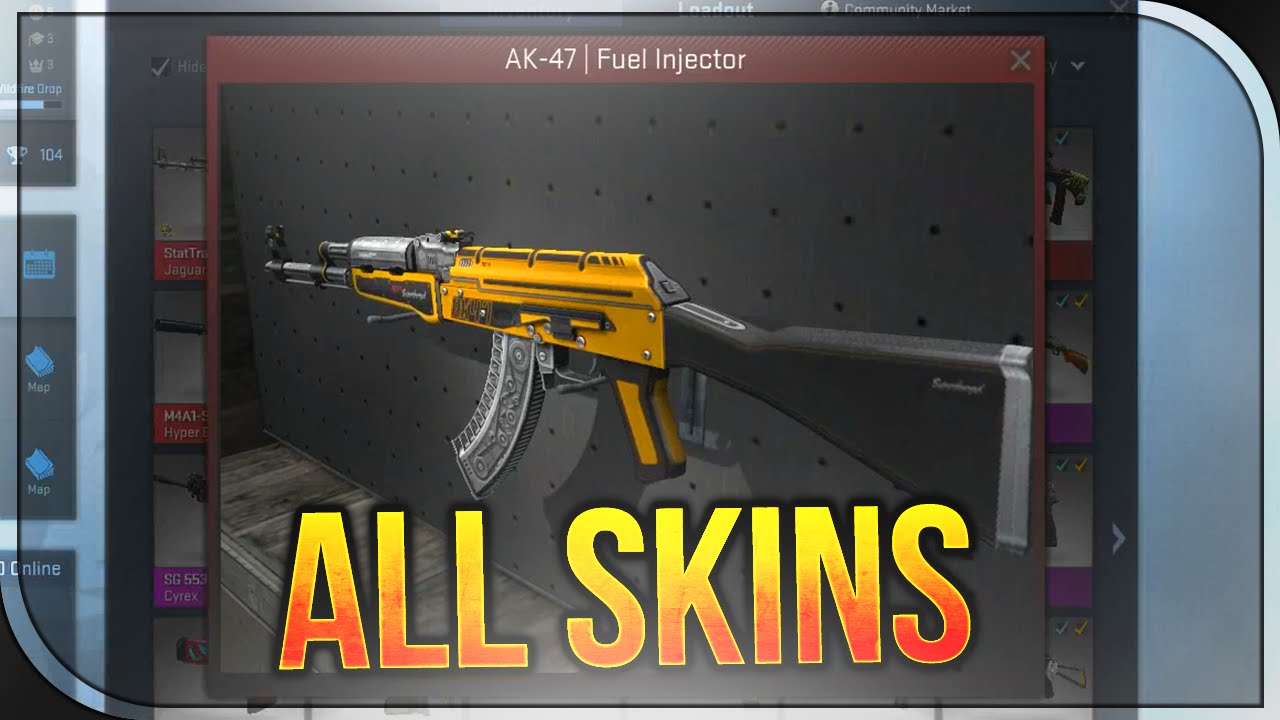 ALL SKINS in Operation Wildfire Case! AK47 Fuel Injector, AWP Elite ...