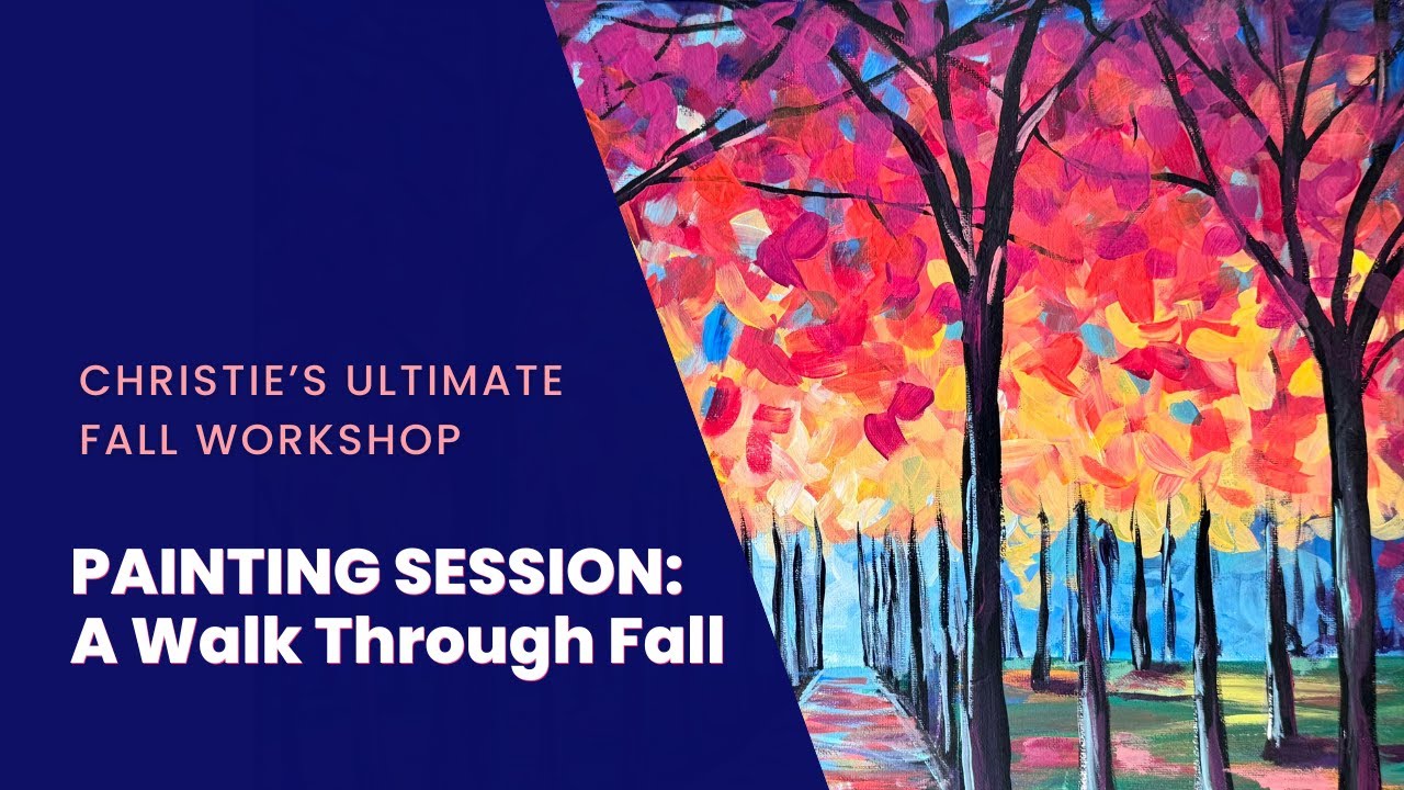 A Walk Through Fall - Painting Session #2 - YouTube
