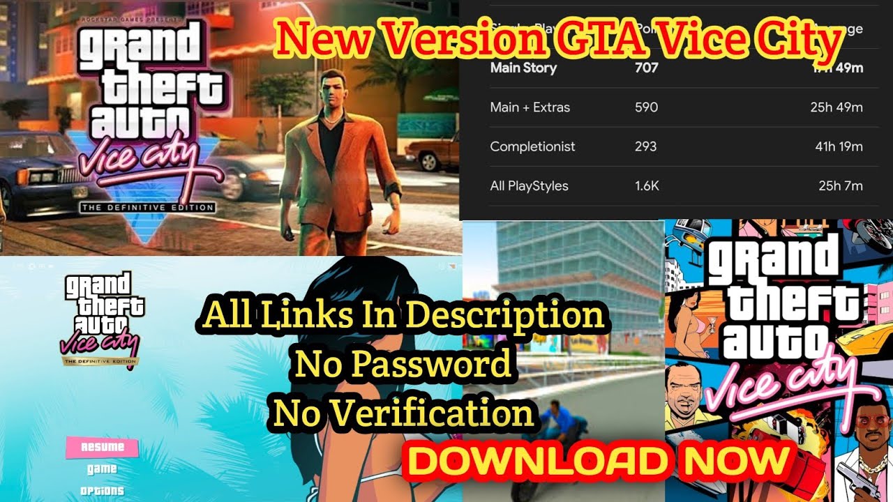 GTA VICE CITY REMASTERED | THE DEFINITION EDITION | DOWNLOAD NOW ...