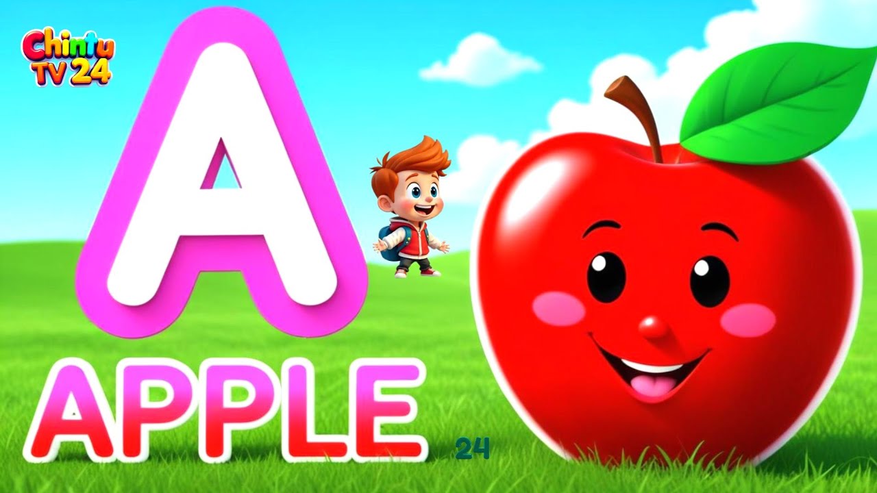 Phonics Song with TWO Words - A for Ant, A for Apple, B for Boat | 3D ...