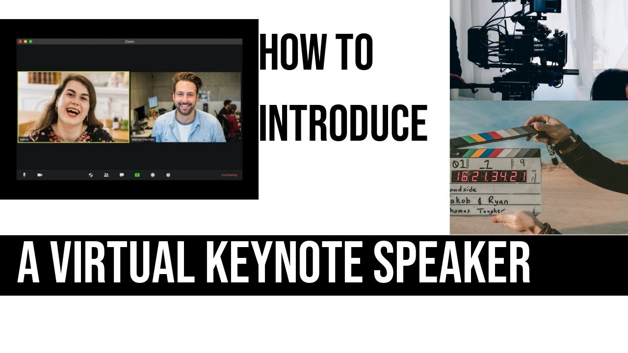 How to Introduce a Virtual Keynote Speaker - YouTube