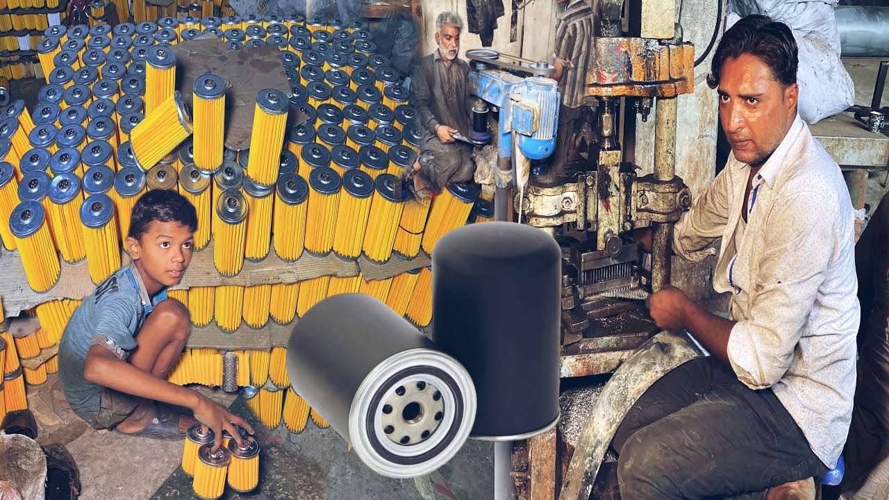Amazing Mass Production Process of Oil Filters | How Motorcycle Air ...