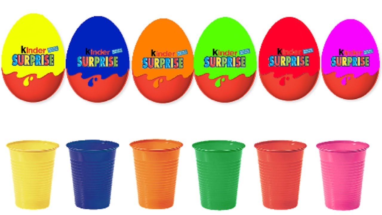 LEARN COLORS IN ENGLISH WITH EGGS COLOR KINDER SURPRISE FOR CHILDREN ...