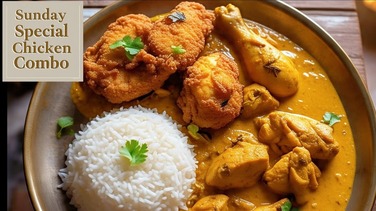 Sunday Chicken Feast! Simple Chicken Curry & Crunchy Fried Chicken ...