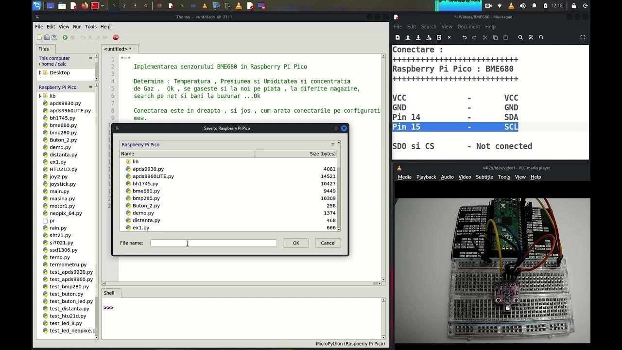 BME680 pe Raspberry Pi Pico - YouTube