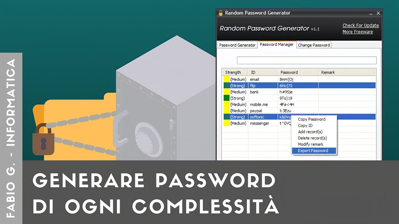 Iobit Random Password Generator Creazione Di Password Di Ogni