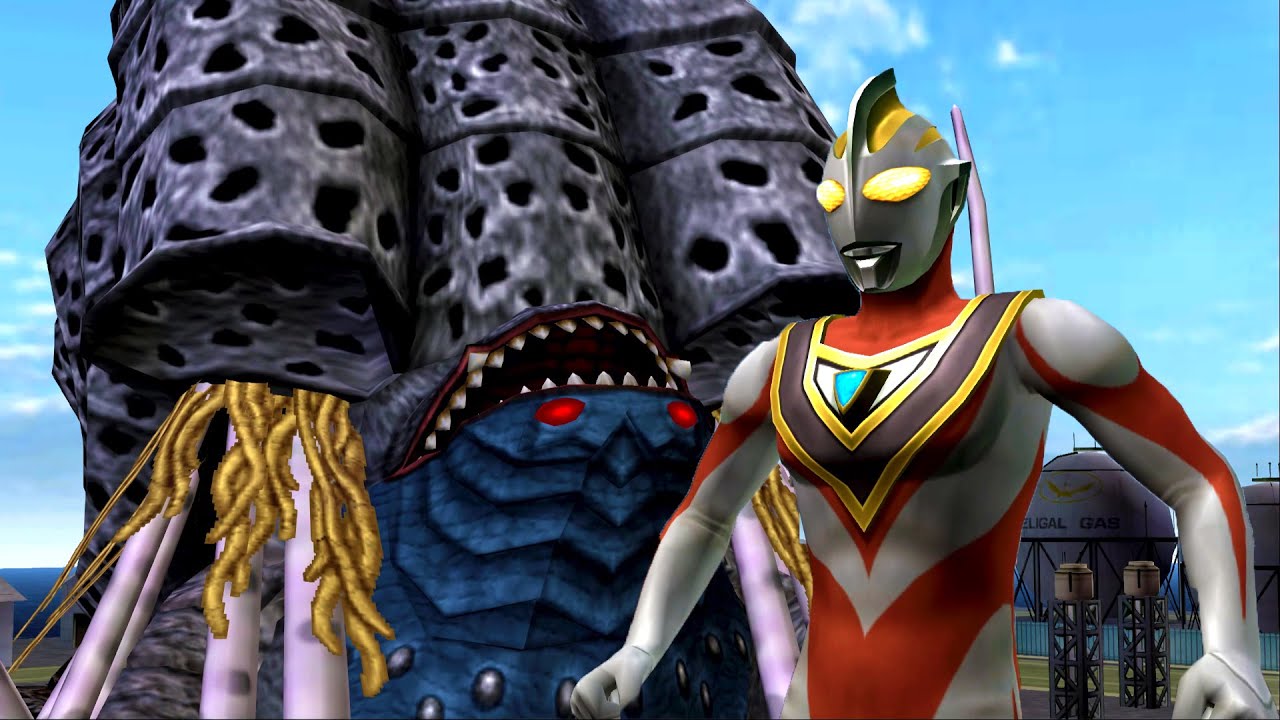 Ultraman Gaia v2 and Gatanozoa - TAG Team HD Remaster - ウルトラマン FE3 ...