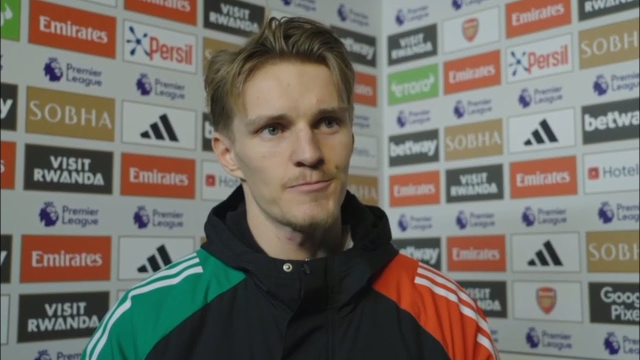 Martin Ødegaard Post Match Interview | Arsenal 5-1 Manchester City ...