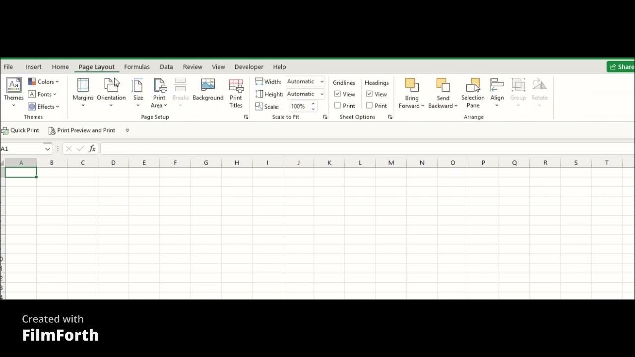excel start option | excel , home, insert, page layout, formulas, data ...