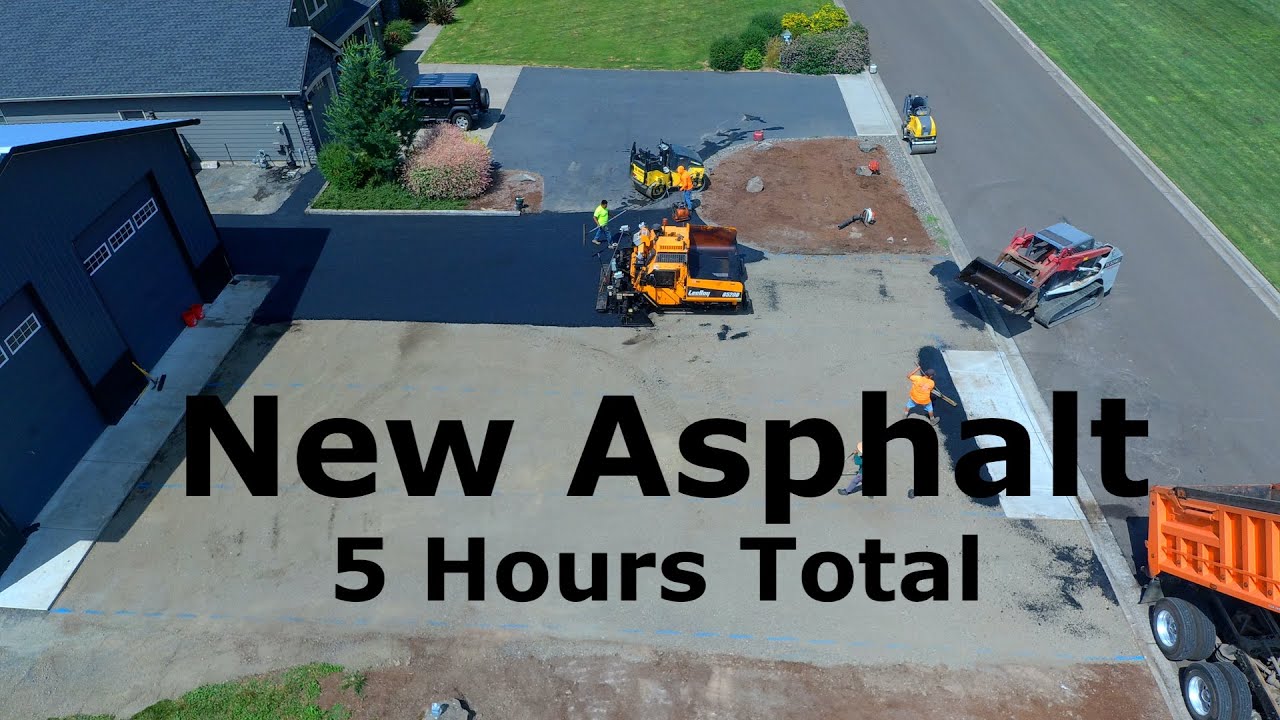 Asphalt Paving Start To Finish - YouTube