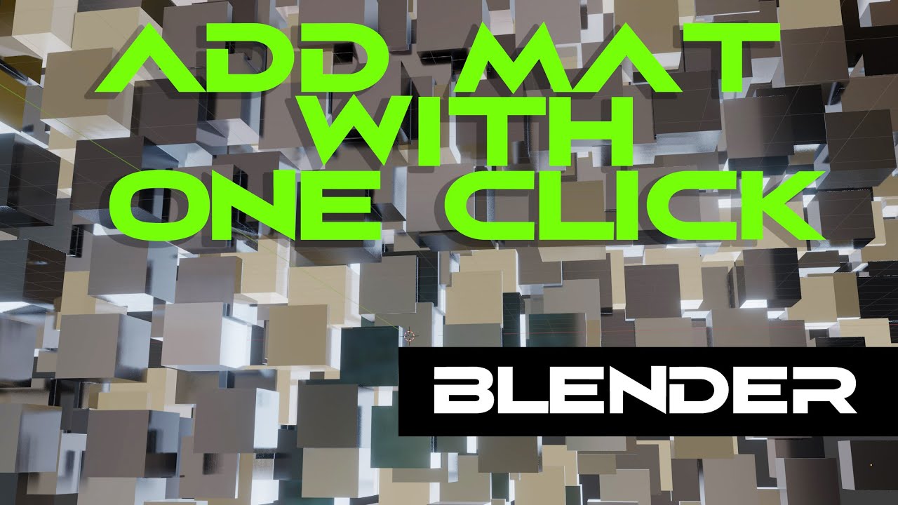 ADD MATS to 100s of objects with ONE CLICK - HARD OPS tutorial Blender ...