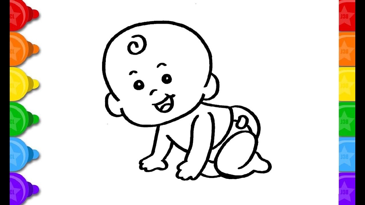 How to draw a Baby | Baby Easy Draw Tutorial - YouTube
