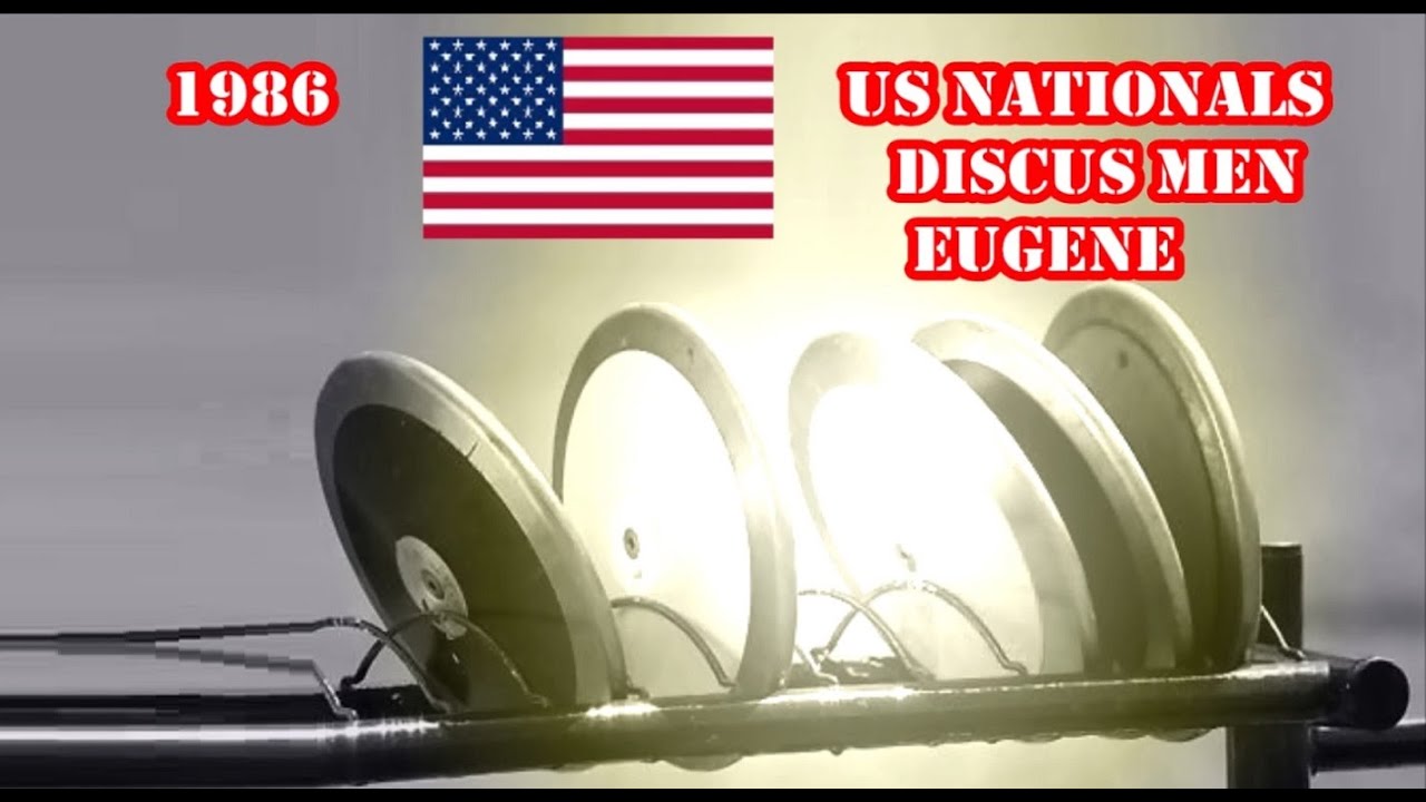 1986-06-21 USA National Championships Discus throw MEN Eugene. - YouTube