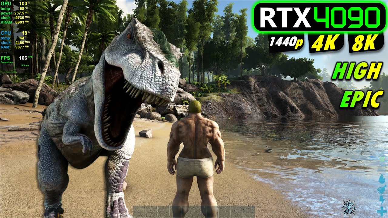 RTX 4090 | ARK Survival Evolved - 8K, 4K, 1440p - Epic & High settings ...