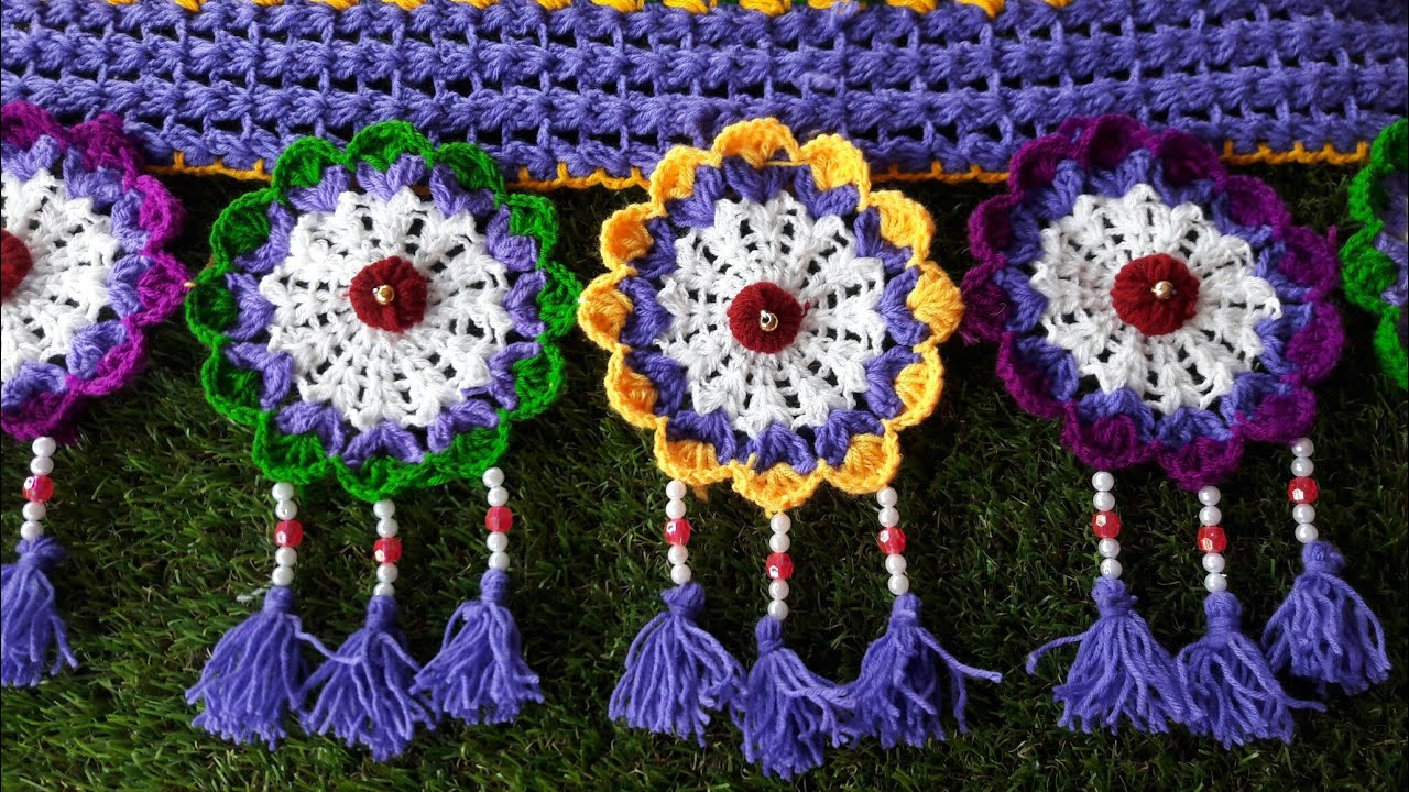 New Toran design for doors#Door hanging crochet toran#Woolen art and ...