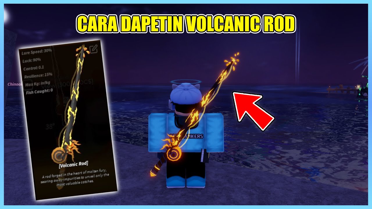 CARA DAPETIN VOLCANIC ROD DI FISCH - Roblox Indonesia - YouTube