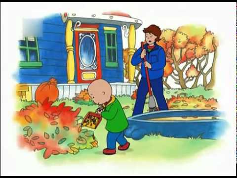 Caillou Grayder Kullanıyor