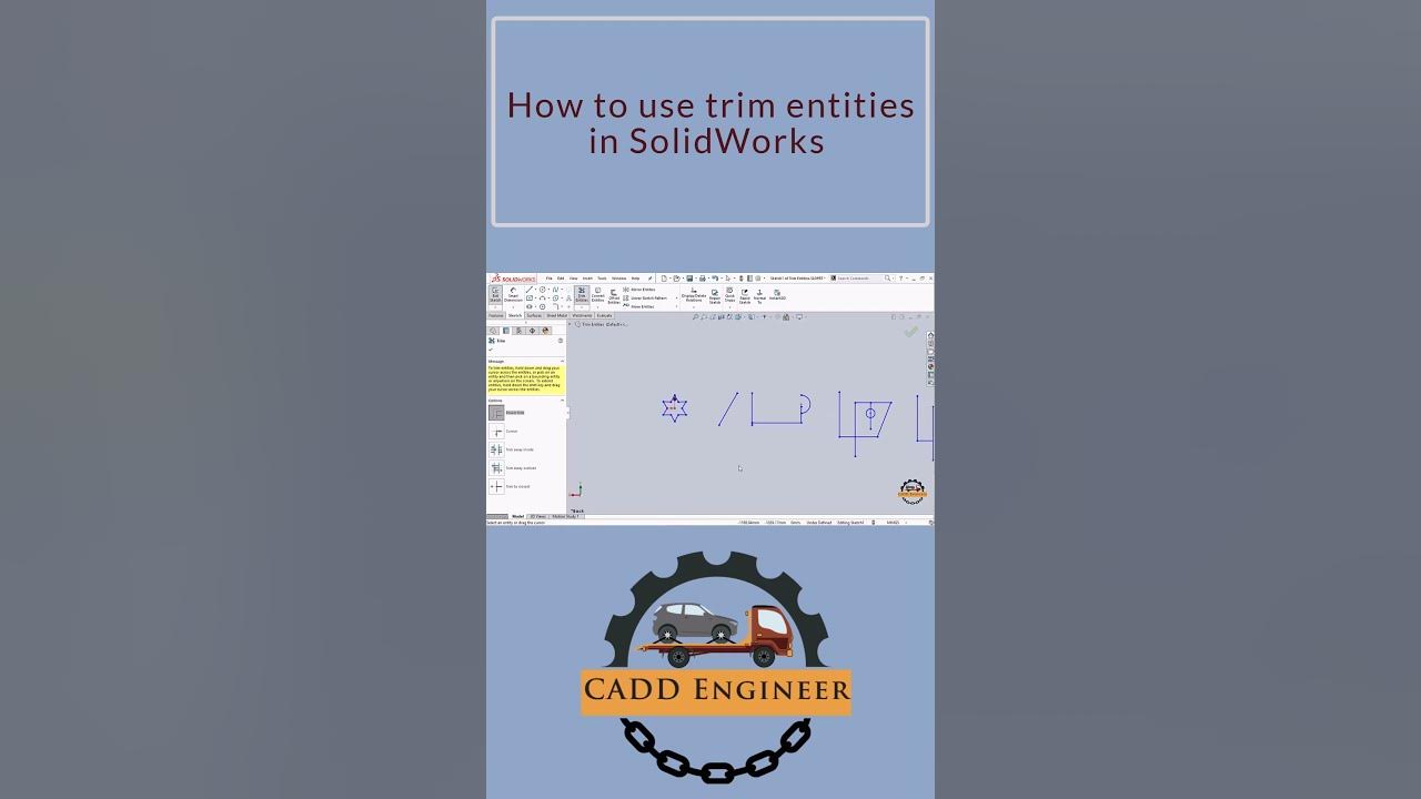 Master the Trim Command in SolidWorks | Quick Tip Tutorial - YouTube